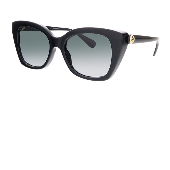 Gucci | Accessories | Gucci Gg92s001 Black Geometric Cateye Sunglasses ...